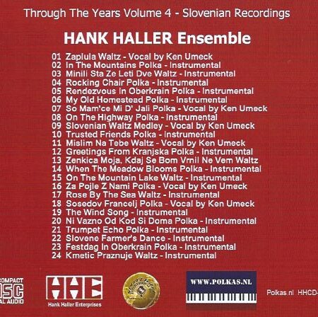 CD - Hank Haller Ensemble - Through the years - Volume 4 - www ...